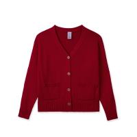 China Women Winter Vietnam Cable Knit Cardigan 100% Acrylic Anti-Wrinkle Thick 380-580g Casual V-Neck Sweater for sale