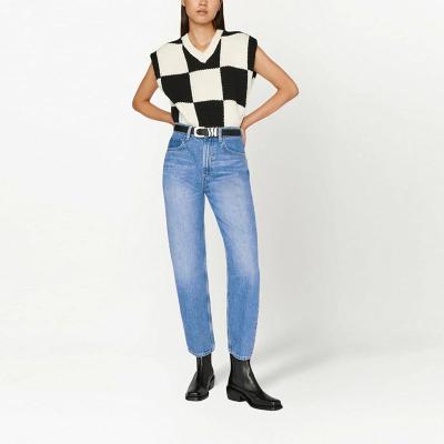 China Two-Tone Merino Wool Knitted Vest Breathable Anti-Wrinkle Casual Pullover for sale