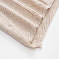 China Solid Color Comfortable Ladies Cashmere Vest 40% Cashmere 60% Wool Breathable Anti-Wrinkle Knitted Twill Vest for sale