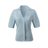 China Breathable Anti-Wrinkle Anti-shrink Women's Cropped Short Sleeve Cardigan Sweater for sale