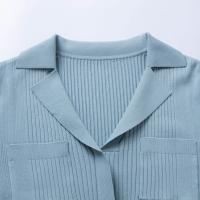 China Breathable Anti-Wrinkle Anti-shrink Women's Cropped Short Sleeve Cardigan Sweater for sale