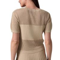 China Breathable 100% Cotton Computer Knitted Women's Sweater Knit Top for Casual Summer Wear for sale