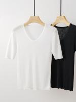 China Summer Classic Thin Cashmere and Silk Blend Anti-pilling Sweater Pullover for Women for sale