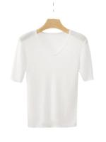 China Summer Classic Thin Cashmere and Silk Blend Anti-pilling Sweater Pullover for Women for sale