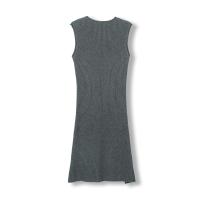 China Luxury Women Sleeveless Washable Knee-Length Woolen Sweater Dress with Crew Neck and Cable for sale