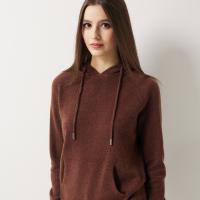 China Factory Direct 100% Wool Hoodie Soft Casual Style Pullover for Women for sale