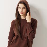 China Factory Direct 100% Wool Hoodie Soft Casual Style Pullover for Women for sale