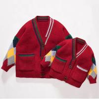 China Custom Mommy and Me Breathable Eco-Friendly Knit Cardigan Sweater for Women and Girls for sale