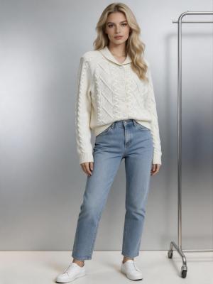 China Oversized Women's Cardigan with Excellent Warmth Retention and Computer Knitted Design for sale