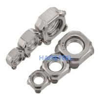 China Square Stainless Steel Welding Nut 201 304 304L 316 316L 321 2205 2520 2507 for sale