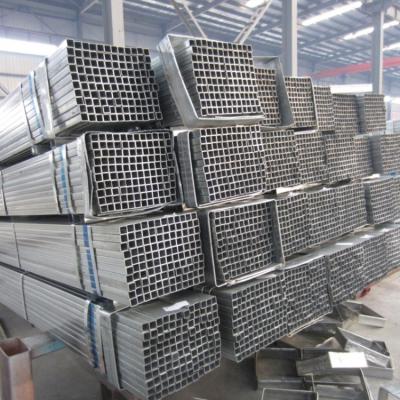 China Hot Dipped Welded Rectangular Non Secondary 12 Gauge Tube Steel Galvanized for sale