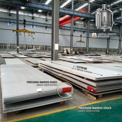China 304L Stainless Steel Plate 2B Finish 1mm-20mm TISCO Baosteel Mill Origin with MTC for Pressure Vessel Fabrication for sale