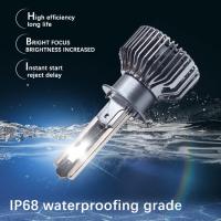 China 120W Alloy Brass H1 LED Headlight Bulb Universal Auto Lighting System New Condition 6500K Color Temperature 9000LM Front Lamp for sale