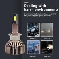 China New Super Bright 10000Lm 120W High Quality H1 Car LED Headlight Bulb Cool White 6500K 24V Universal Fitment Aluminum+Brass for sale