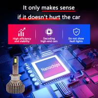 China New Super Bright 10000Lm 120W High Quality H1 Car LED Headlight Bulb Cool White 6500K 24V Universal Fitment Aluminum+Brass for sale