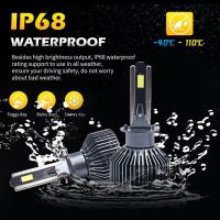 China New Auto Lighting Systems 9000LM 110W H1 6500k LED Car Headlight Bulb for sale