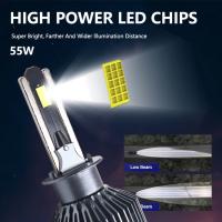 China New Auto Lighting Systems 9000LM 110W H1 6500k LED Car Headlight Bulb for sale