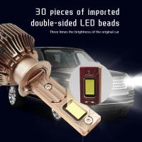 China New Design White 6500K 240W 22000LM Full Capacity 12V/24V IP68 Waterproof LED Car Headlight Bulbs for H1/H7/H11/9005/880 for sale