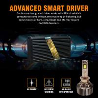 China New 300W 27000LM 6500K IP68 Waterproof Gold Universal Fitment 12V/24V LED Car Headlight Bulbs for H1 2-Years Warranty for sale