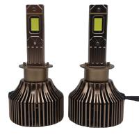 China New 300W 27000LM 6500K IP68 Waterproof Gold Universal Fitment 12V/24V LED Car Headlight Bulbs for H1 2-Years Warranty for sale