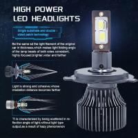 China New 100W 10000LM H4 LED Headlight Bulb 6500K 12V-24V Plug & Play Universal Fitment with 24-Month Warranty for sale