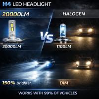China H4 Led Headlight High Quality 12V 24V Bulb 100W Car Led Headlight 9000LM Auto Lighting Systems Cars Truck for sale