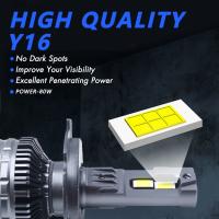 China New Super Bright 130W H4 LED Headlights 4500LM Cool White Light 6500K Color Temperature Aluminum Universal Fitment 24V YOUCHESHI for sale