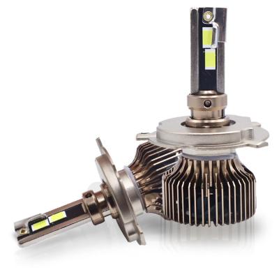 China New YOUCHESHI White Led Headlight 24V Universal Auto Lighting H4 Bulb 6500K 6600LM 120W Aluminum+Brass 24 Months Warranty for sale