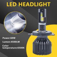 China High Quality New 5000LM H4 LED Headlight Bulb 120W White Light 24V Aluminum Universal Fitment Car Lights From Chinese Factory for sale