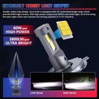 China High Power 120W New LED Headlight Bulb H4 5000LM Universal Fitment Car Headlights for sale