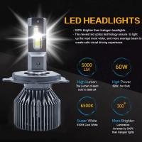 China New Factory Price Auto Lighting System 120 Watt H4 LED Car Headlight Bulb Cool White 6500K Brightness 24V Canbus Universal for sale