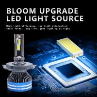 China YOUCHESHI Super Bright 6000Lm 24V 120W White 6500K H4 LED Headlights Aluminum+Brass Universal Fitment New 24 Months Warranty for sale