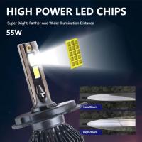 China New Auto Lighting Systems 110W 6500K H4 LED Headlight Bulb 6500LM Universal Fitment for sale