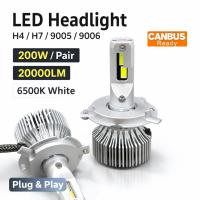 China Y25 H4 120W Car LED Headlights High Brightness 11000LM 6500K White Light Aluminum+Brass 24-Month Warranty New Universal Fitment for sale