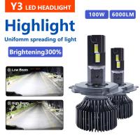 China High Power 200W H4 Car LED Headlight Universal Auto Lighting System New 24V Aluminum White Light H4 Bulb Shape 5000LM 6500K for sale