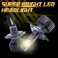 China High Power 200W H4 Car LED Headlight Universal Auto Lighting System New 24V Aluminum White Light H4 Bulb Shape 5000LM 6500K for sale