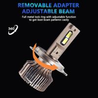 China Super High Power 200W 5000Lm White 6500K Aluminum+Brass LED Headlight H4 Auto Lighting Systems Car Truck 24V New for sale