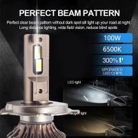 China New Super High Power 200W 5000Lm H4 LED Headlight 6500K YOUCHESHI 24V Universal Fitment Aluminum+Brass Bulb 24 Months Warranty for sale