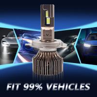 China New Super High Power 200W 5000Lm H4 LED Headlight 6500K YOUCHESHI 24V Universal Fitment Aluminum+Brass Bulb 24 Months Warranty for sale