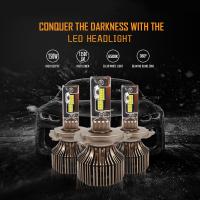 China New Design Gold Color 6500K 300W 20000LM IP68 Waterproof 2 Year Warranty 12V/24V LED Universal Fitment Car Headlight Bulbs for sale