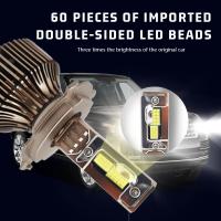 China New Design Gold Color 6500K 300W 20000LM IP68 Waterproof 2 Year Warranty 12V/24V LED Universal Fitment Car Headlight Bulbs for sale