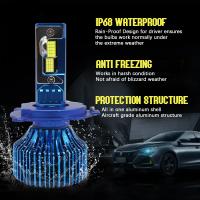 China New Design Gold Color 6500K 300W 20000LM Full Capacity 12V/24V IP68 Waterproof LED Car Headlight Bulbs for H4 Universal Fitment for sale