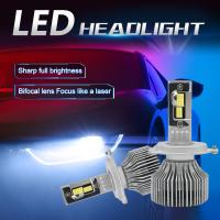 China New Design White 6500K 300W 20000LM IP68 Waterproof 2 Year 12V/24V Universal Fitment LED Car Headlight Bulbs H4 for sale