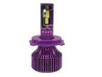 China New Design Purple Color 6500K 300W 20000LM IP68 Waterproof Universal Fitment 12V/24V LED Car Headlight Bulbs for H4 for sale