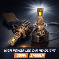 China Auto Lighting Systems Led Headlight High Quality Led Headlight Bulb H7 300W Car Led Headlight 27000Lm for sale