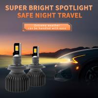China High Performance 120W LED Car Headlights 12V IP68 Waterproof 9000LM H7 Double Color Bulb New Condition 24 Months Warranty for sale