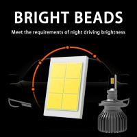 China High Performance 120W LED Car Headlights 12V IP68 Waterproof 9000LM H7 Double Color Bulb New Condition 24 Months Warranty for sale