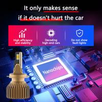 China Auto Lighting Systems New 120W High Quality H7 Led Headlight Bulb Cool White Light 6500K 11000LM Universal Fitment for sale