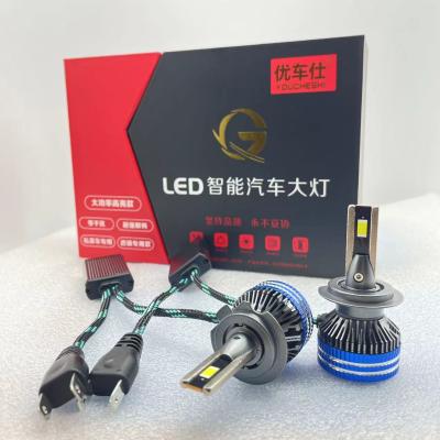 China YOUCHESHI P8 High Brightness 120W Car LED Headlights Canbus Full Capacity 9000LM H7 White Aluminum 12V New 24 Months Warranty for sale