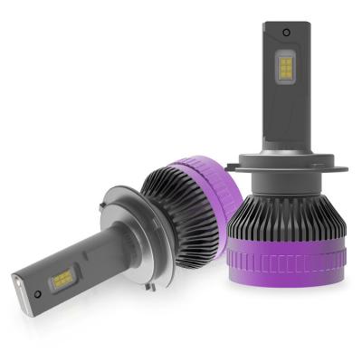 China Super Bright 7000Lm 120W H7 LED Headlight Bulb 24V Auto White Color Lighting System Canbus Function New Condition H1 Shape for sale